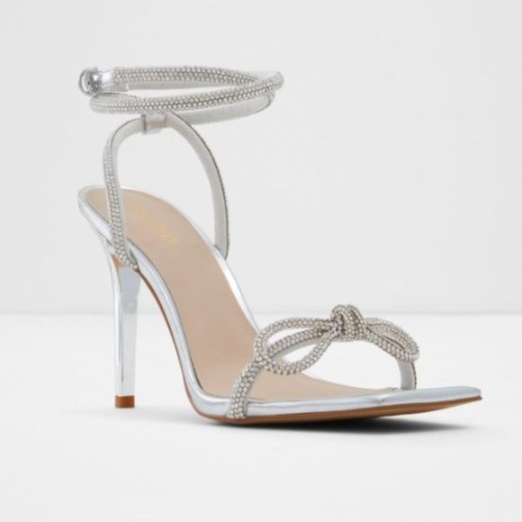Aldo | Shoes | Aldo Barrona Ankle Strap Heeled Sandal Stiletto Heel ...